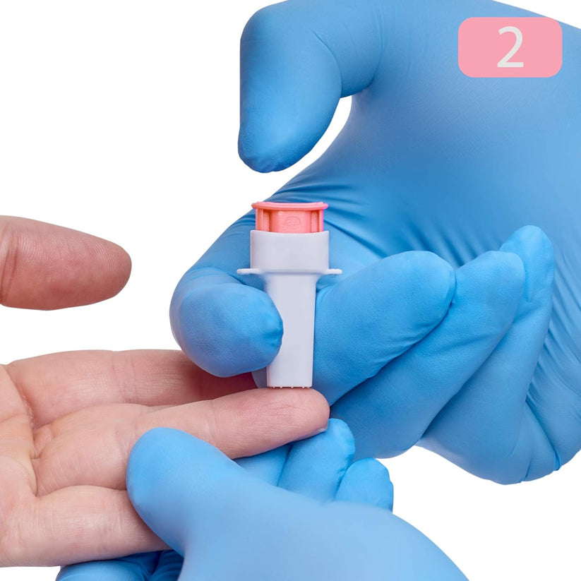 100/BX ONE-CARE PRO Safety Lancets, Top Push Button Activated, 28G x 1 ...