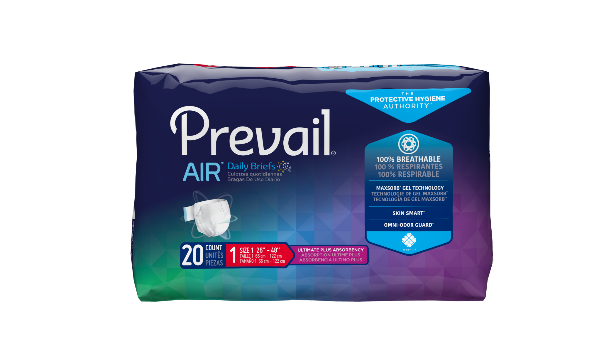 80/CS Prevail® Air Plus™ Briefs - Medium – mersidistribution